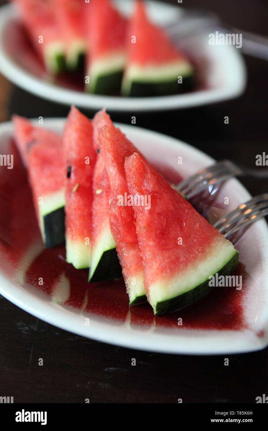 Watermelon slice healthy summer eating hi-res stock photography and ...