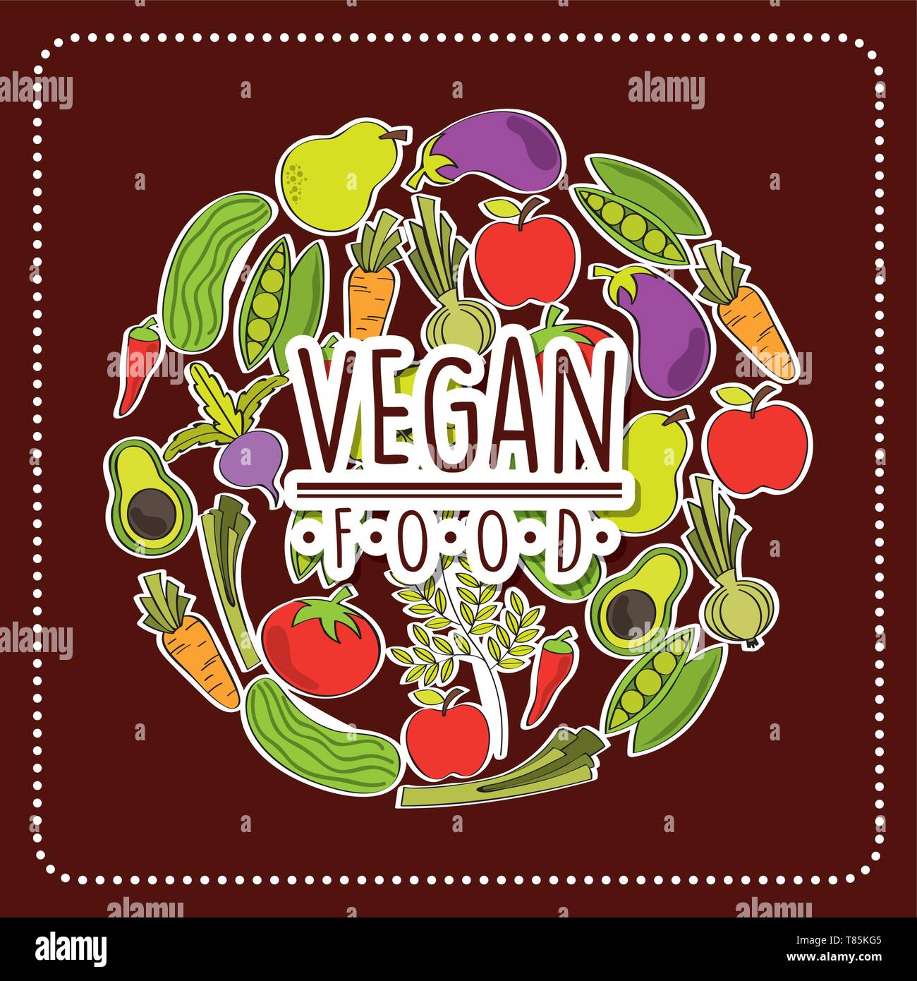 vegan food design Stock Vector Image & Art - Alamy