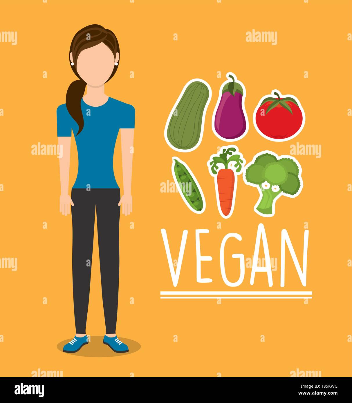 vegan food design Stock Vector Image & Art - Alamy