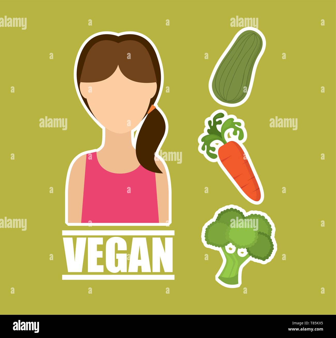 vegan food design Stock Vector Image & Art - Alamy