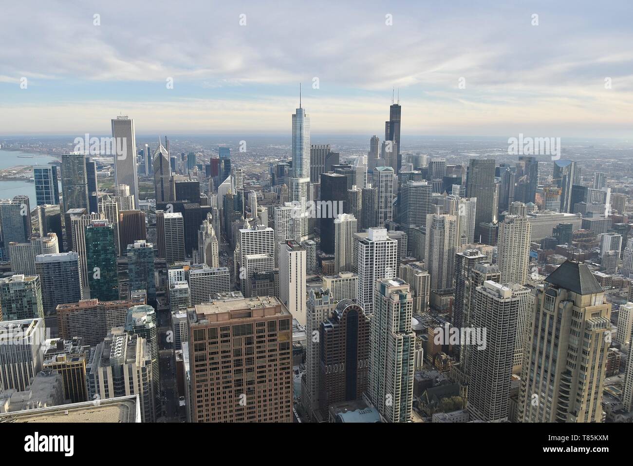 360 chicago skyline hi-res stock photography and images - Alamy