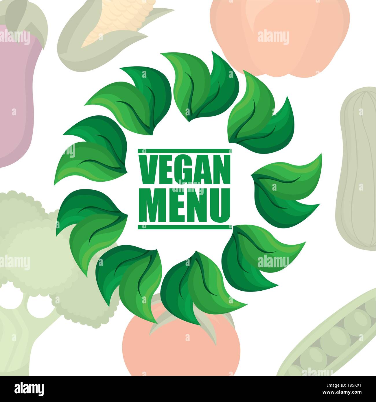 vegan food design Stock Vector Image & Art - Alamy