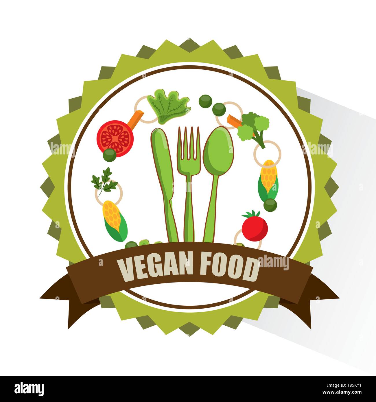 vegan food design Stock Vector Image & Art - Alamy