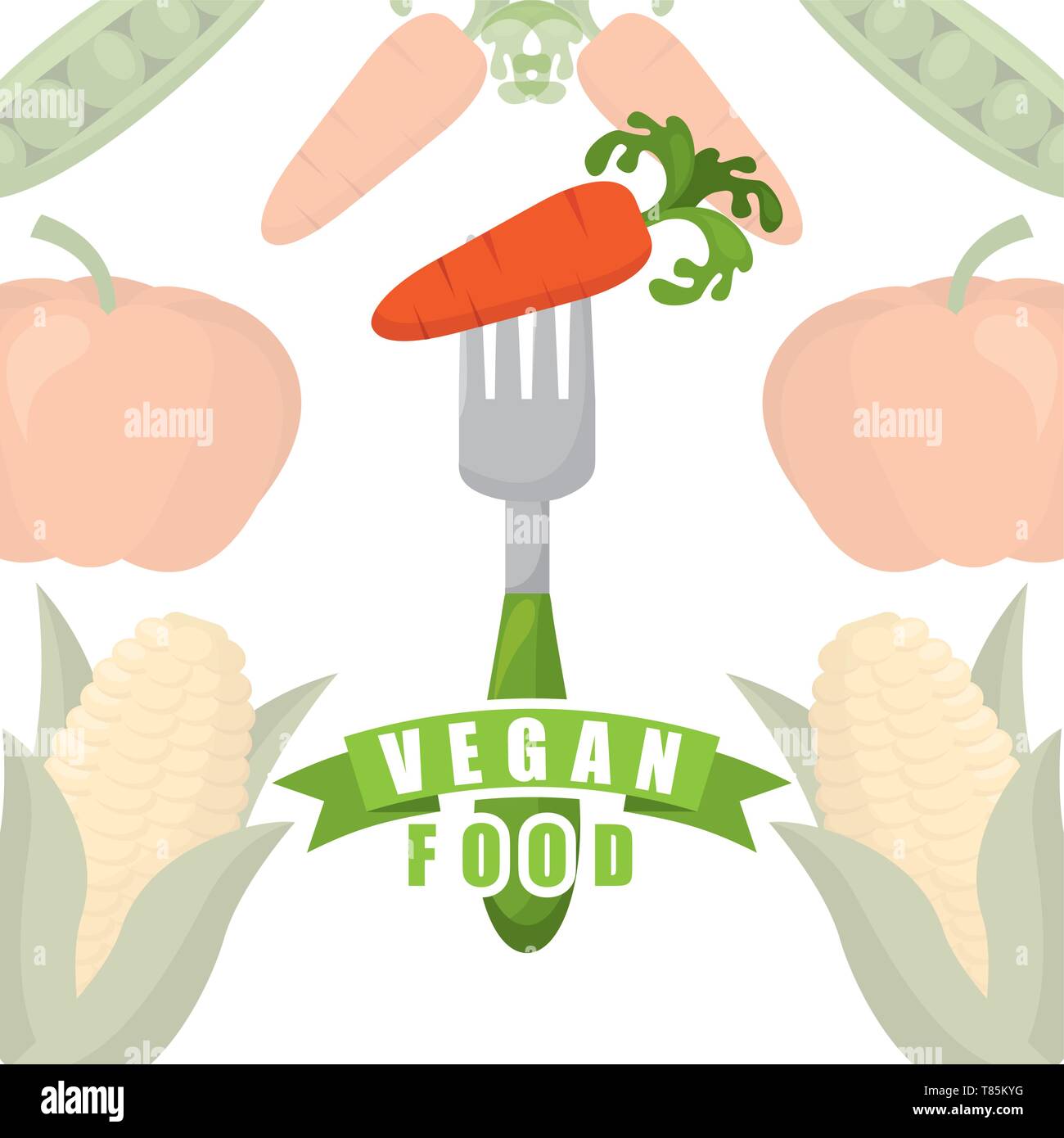vegan food design Stock Vector Image & Art - Alamy