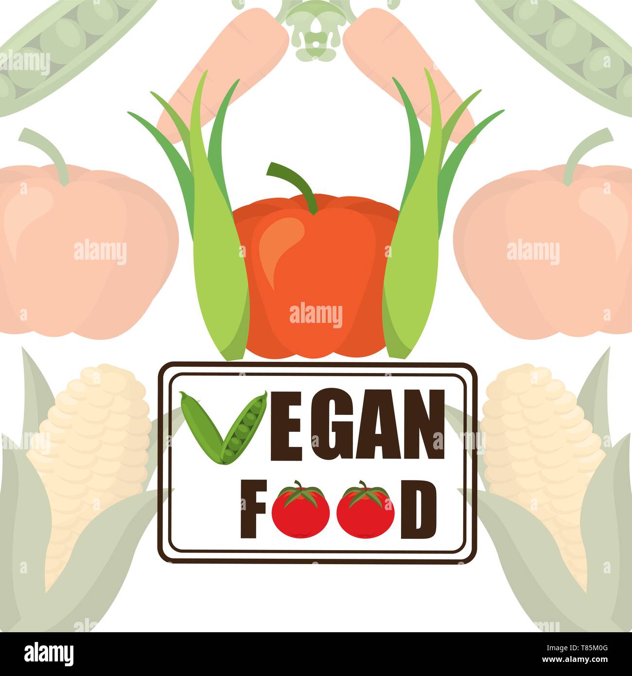 vegan food design Stock Vector Image & Art - Alamy