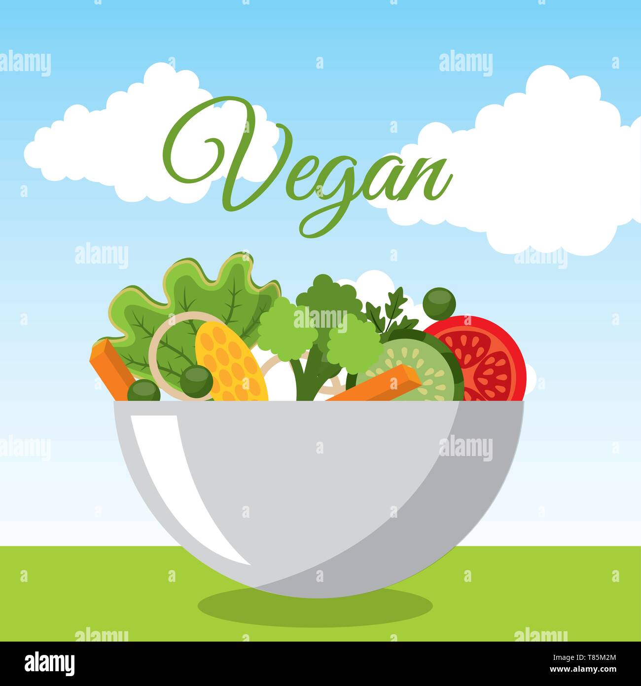 vegan food design Stock Vector Image & Art - Alamy