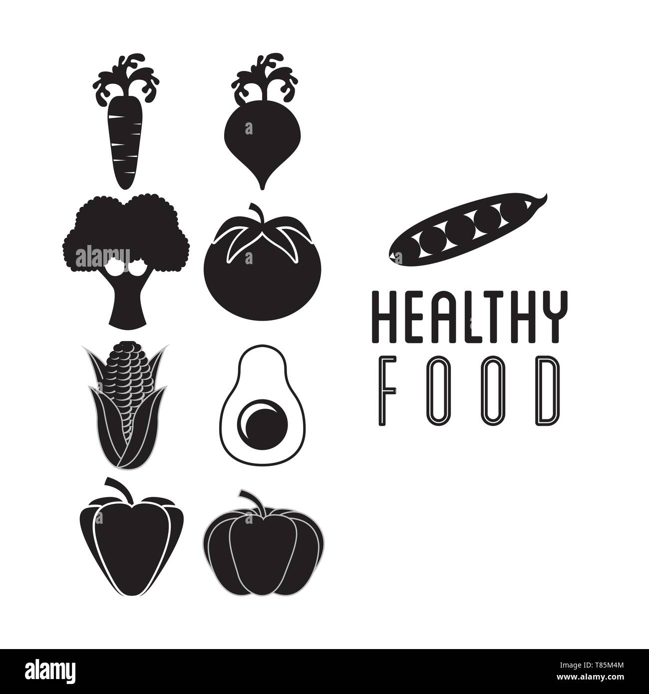 healthy food design Stock Vector Image & Art - Alamy
