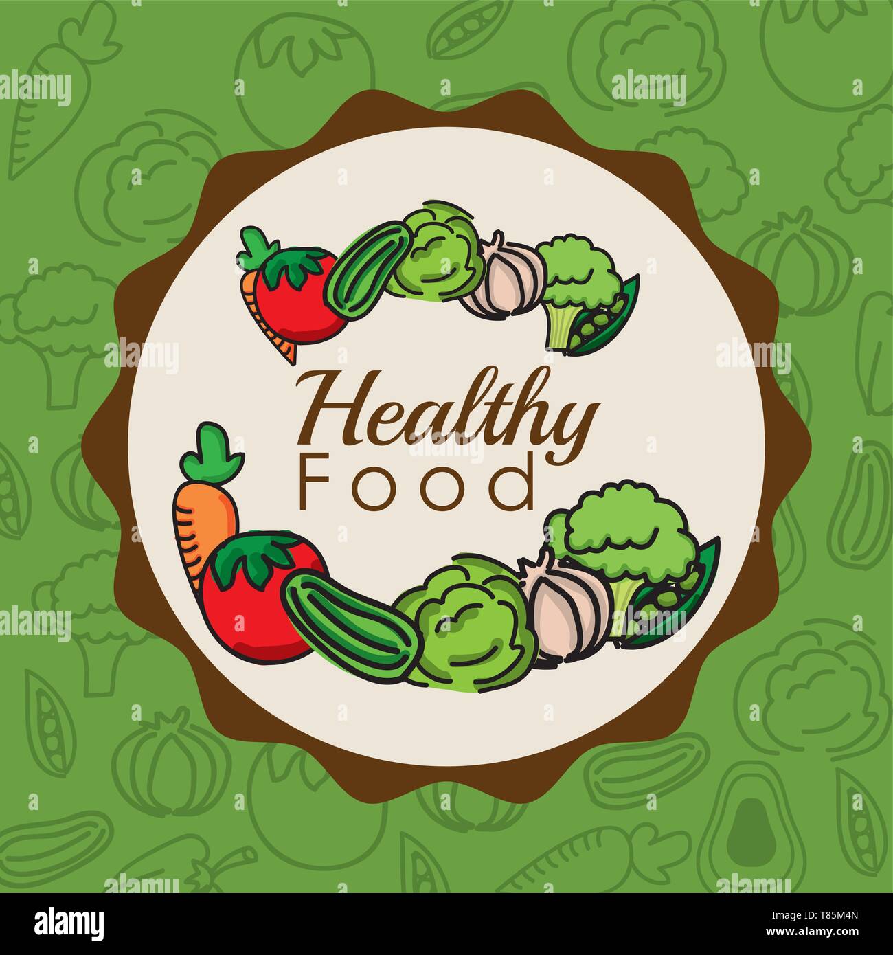 healthy food design Stock Vector Image & Art - Alamy