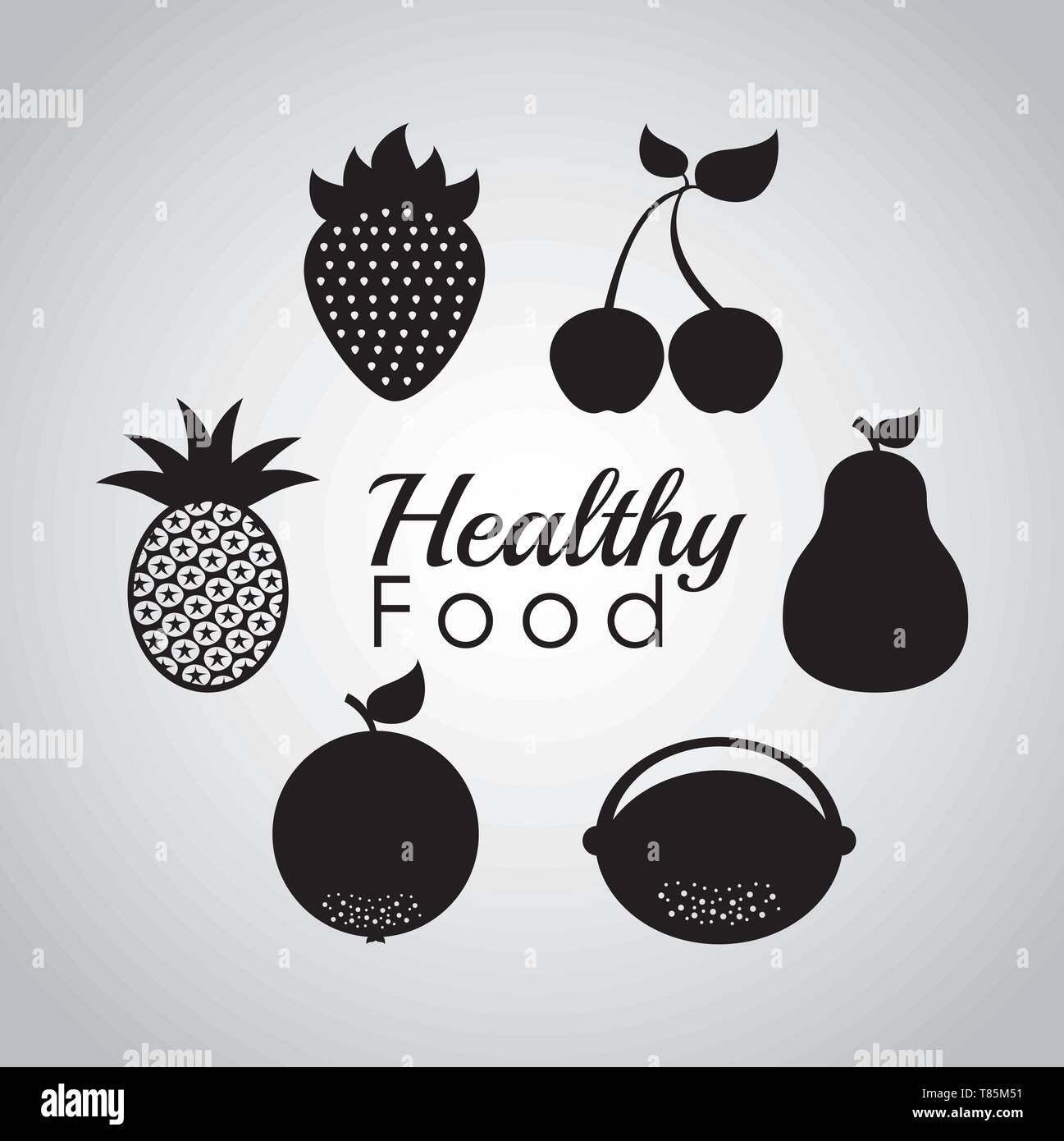 healthy food design Stock Vector Image & Art - Alamy