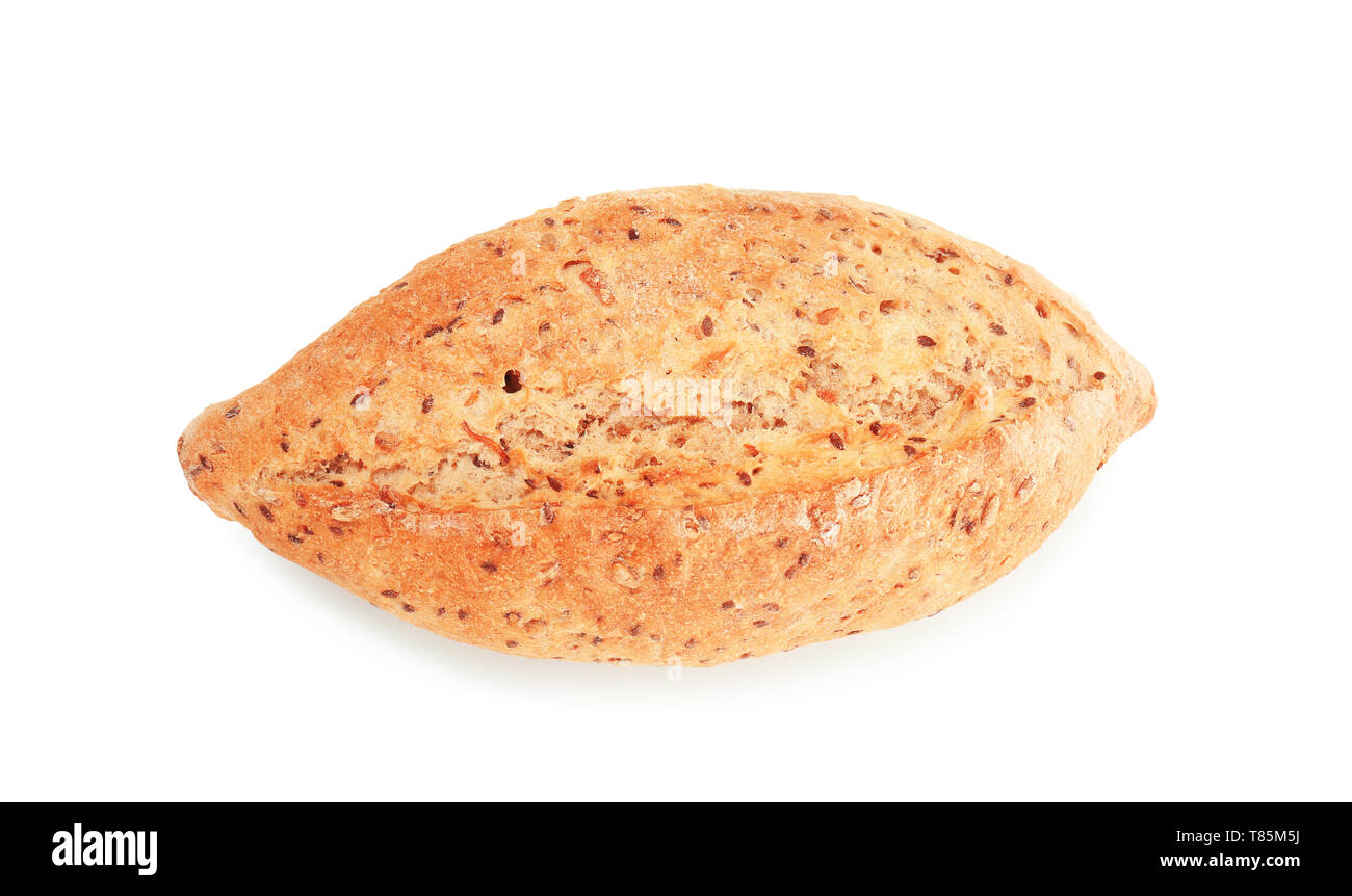 Fresh tasty bread on white background Stock Photo - Alamy