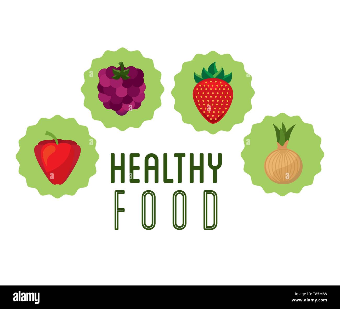 healthy food design Stock Vector Image & Art - Alamy
