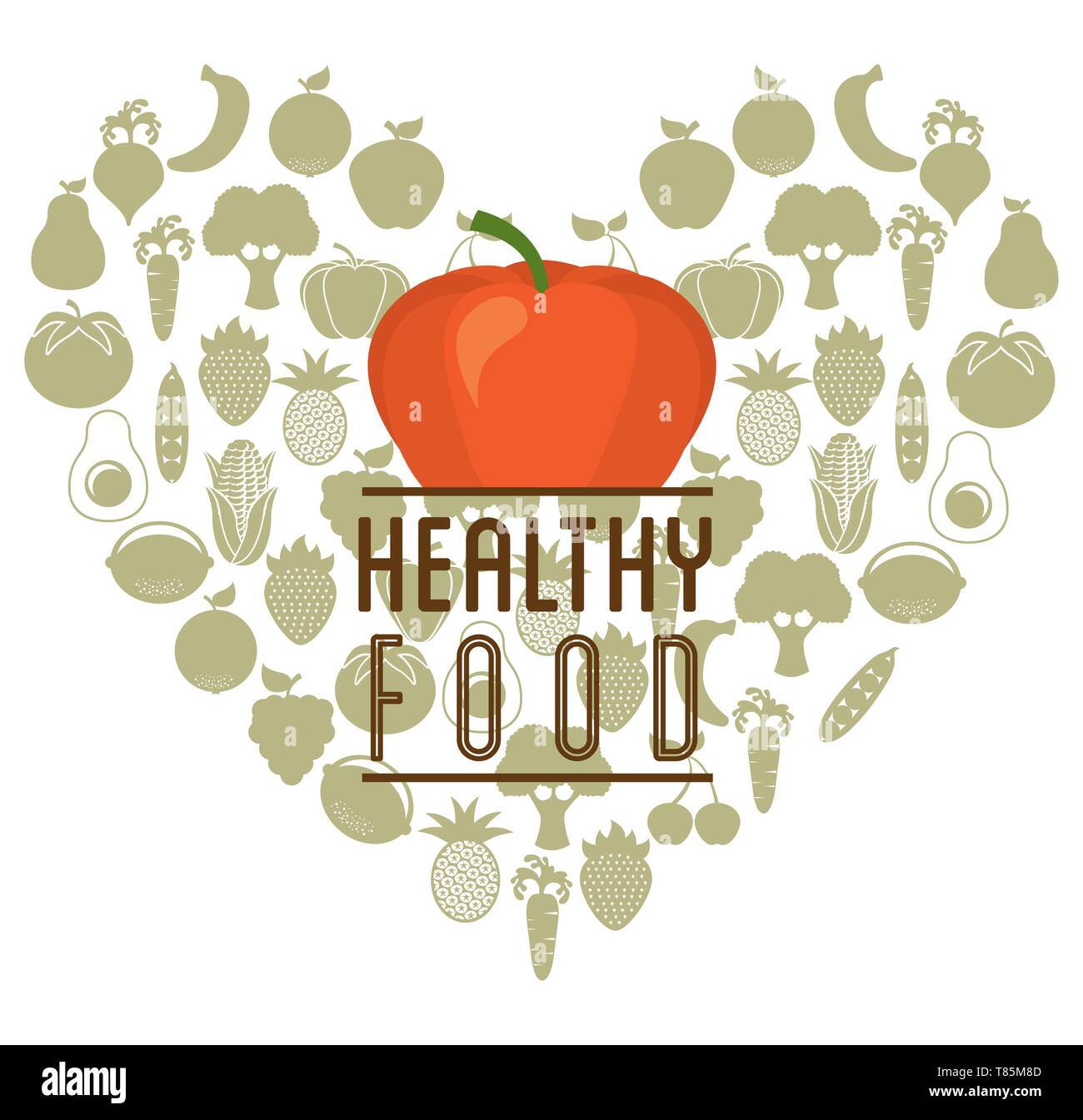 healthy food design Stock Vector Image & Art - Alamy