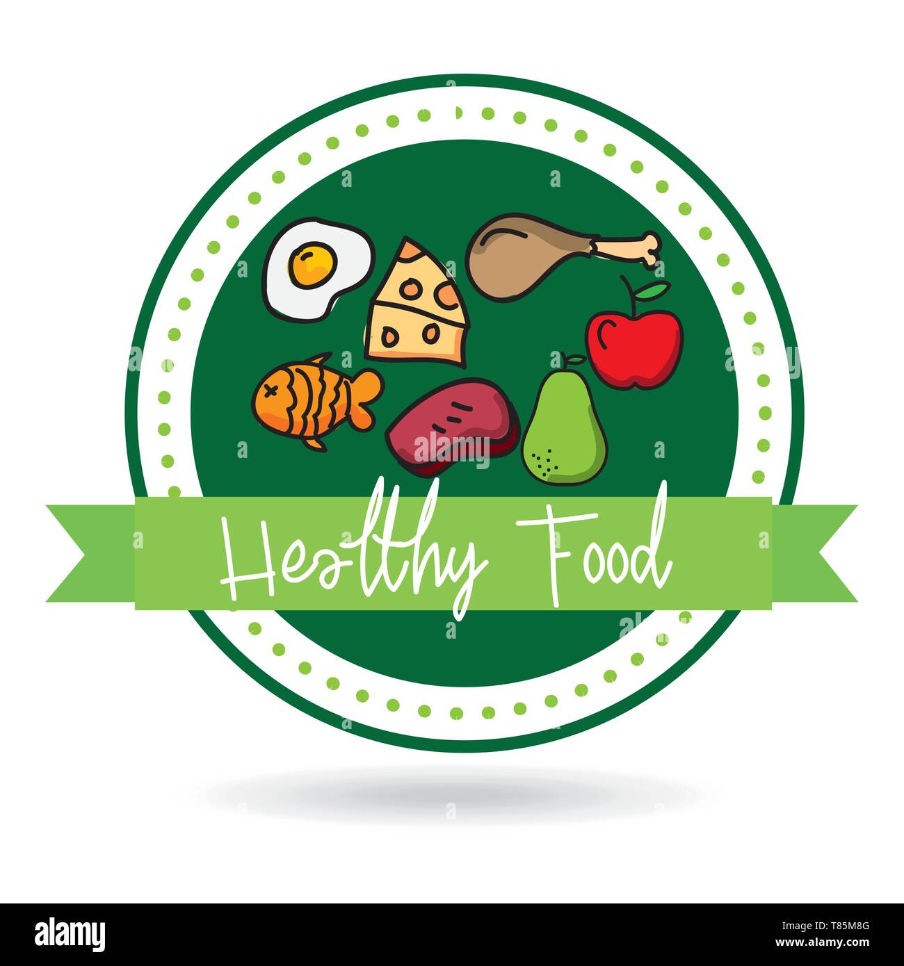 healthy food design Stock Vector Image & Art - Alamy
