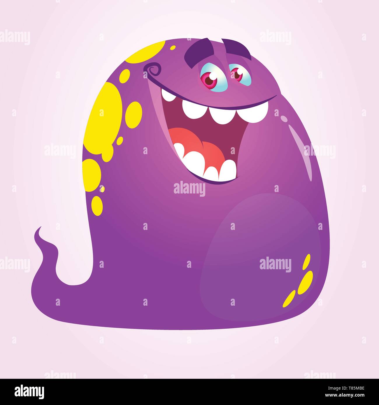 Cool cartoon monster. Vector illustration. Halloween character design ...