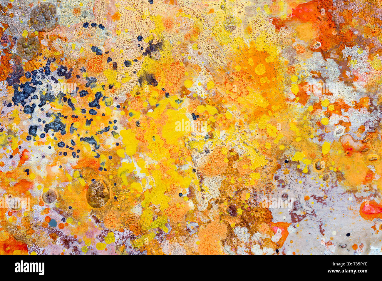 Abstract bright exclusive watercolor painting in contrast new colours ...