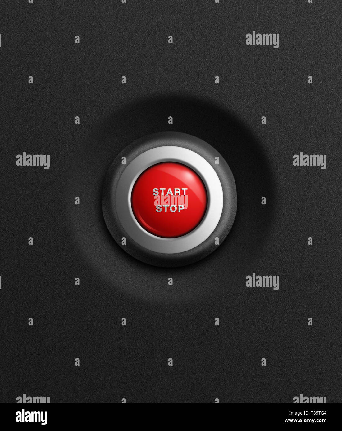 Engine button, illustration Stock Photo - Alamy