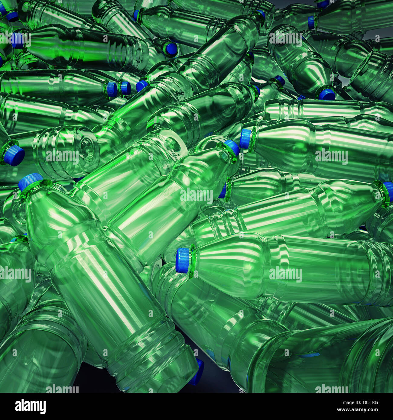 Plastic bottles, illustration Stock Photo - Alamy