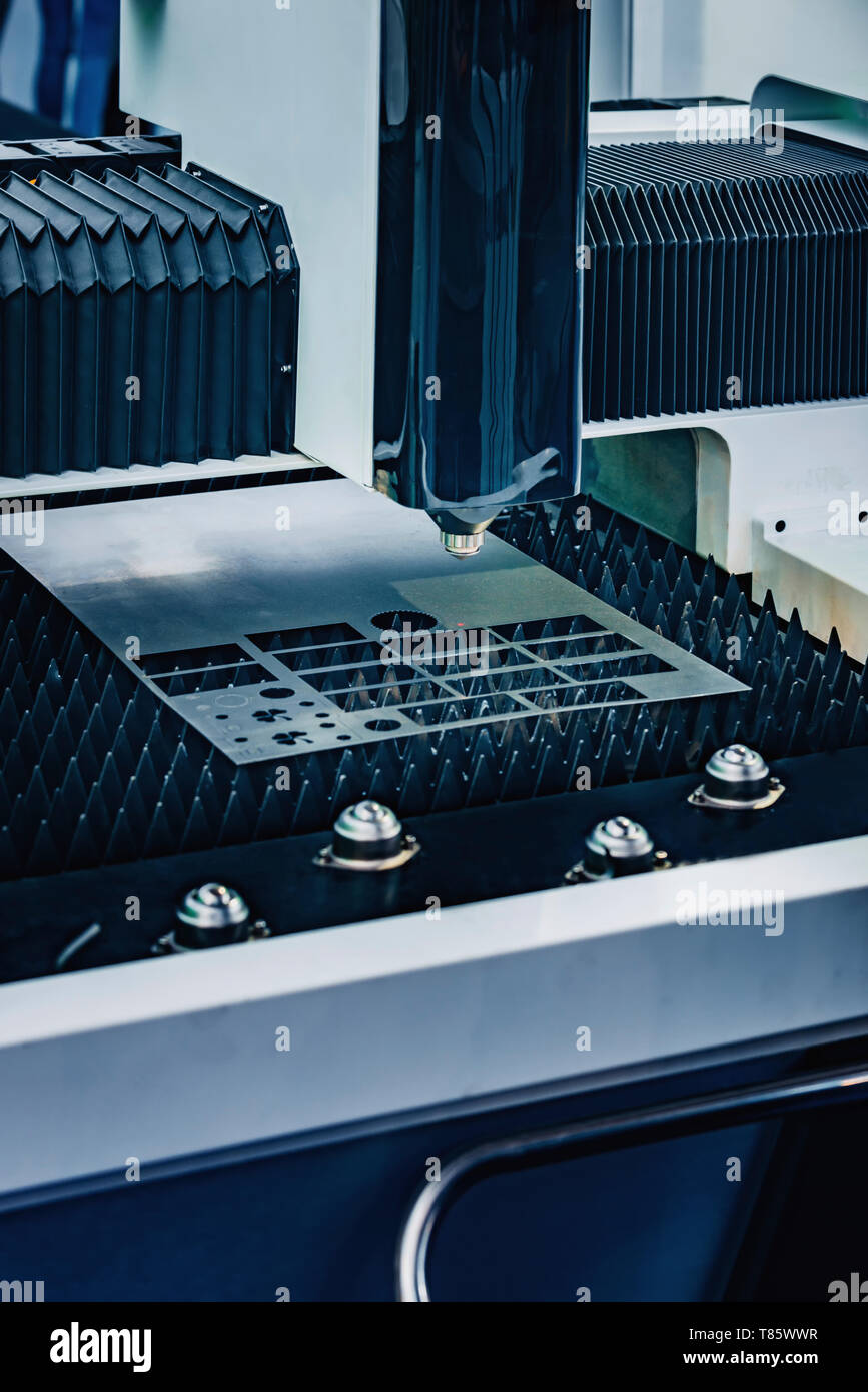 CNC metal cutting machine Stock Photo - Alamy