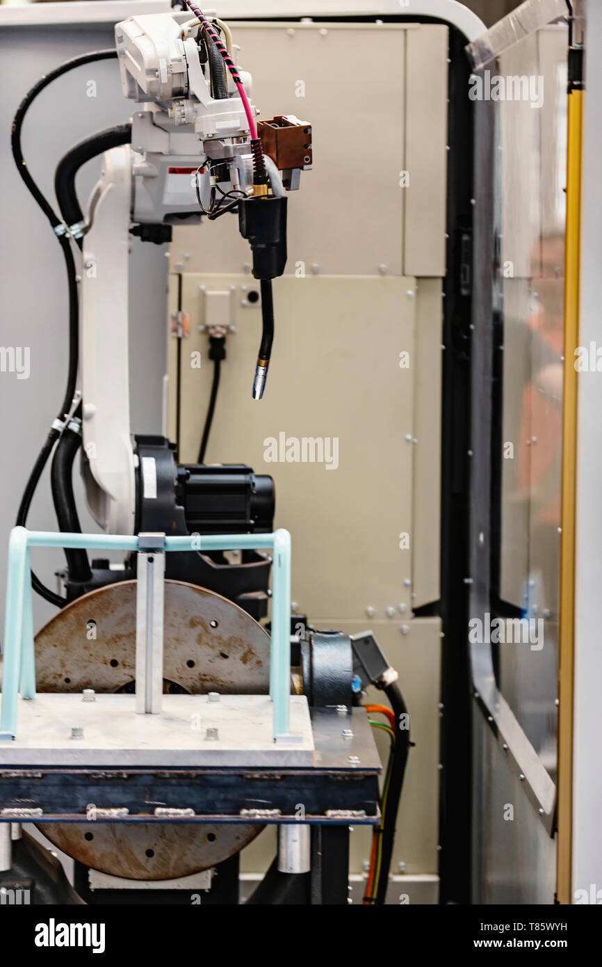 Robot welding system Stock Photo - Alamy