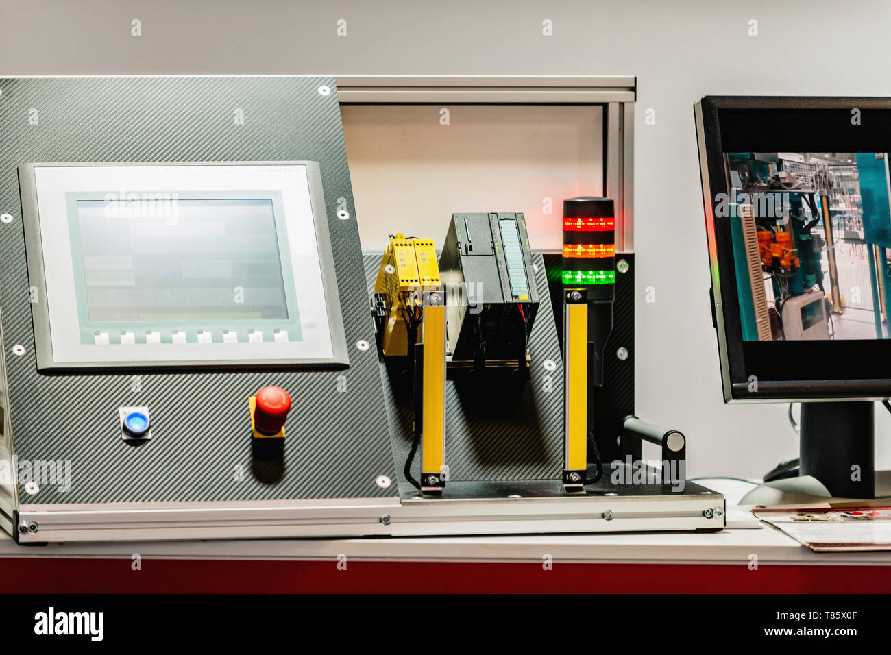 Factory control panel Stock Photo - Alamy
