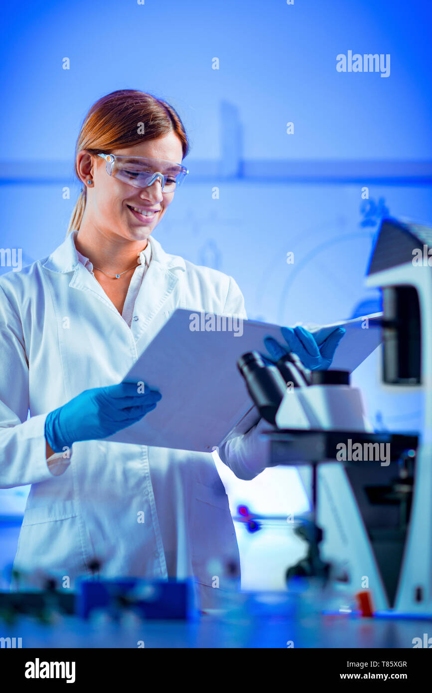 Scientist in laboratory Stock Photo - Alamy