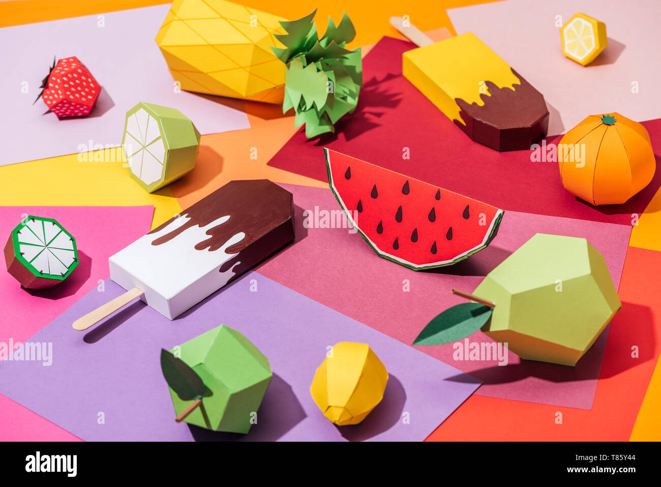 Fruits geometry hi-res stock photography and images - Alamy