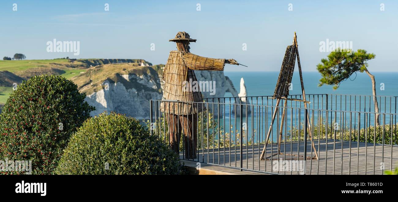 Etretat garden monet hi-res stock photography and images - Alamy