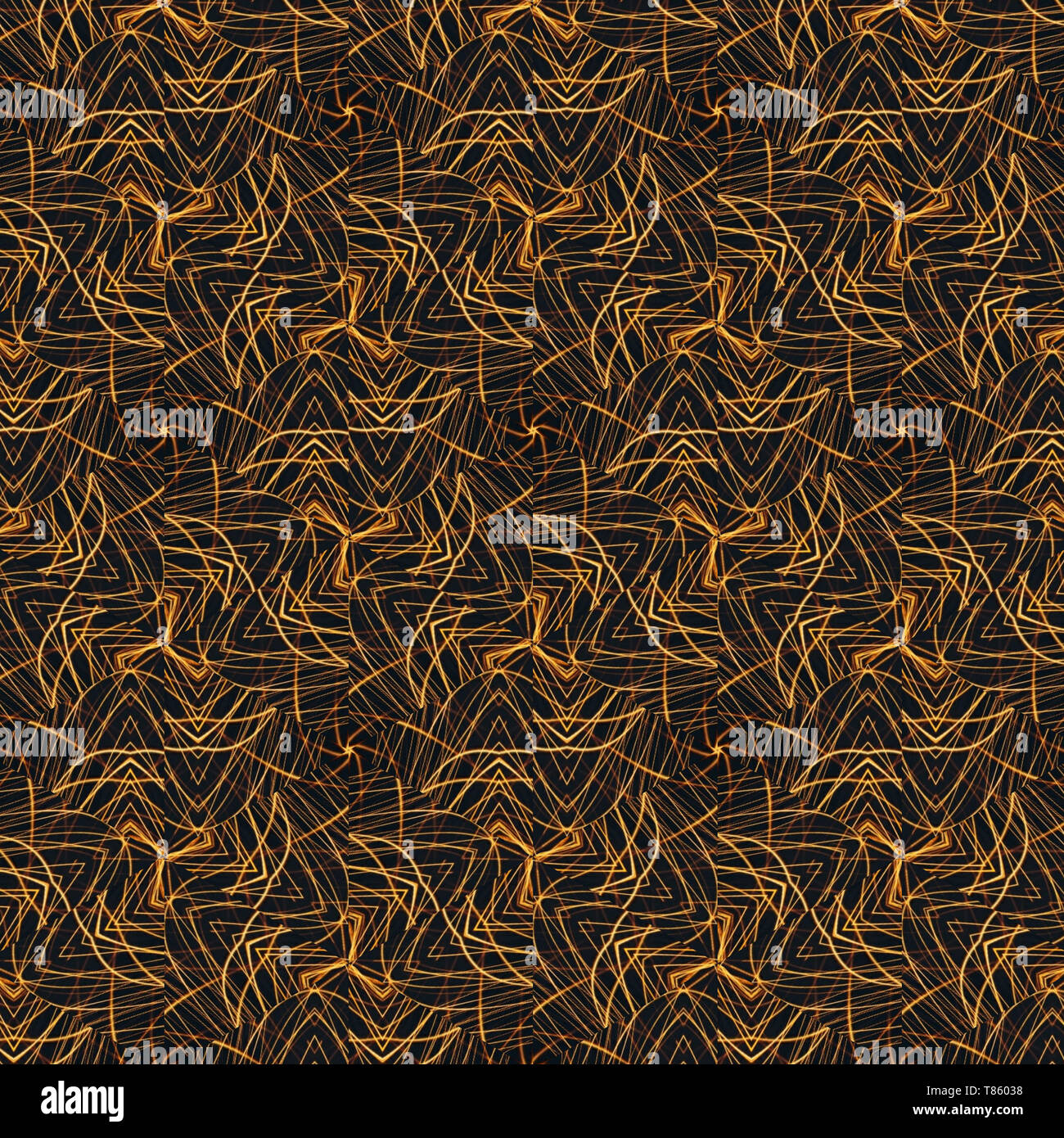 Creative golden graphic painting pattern with oil imitation effect ...