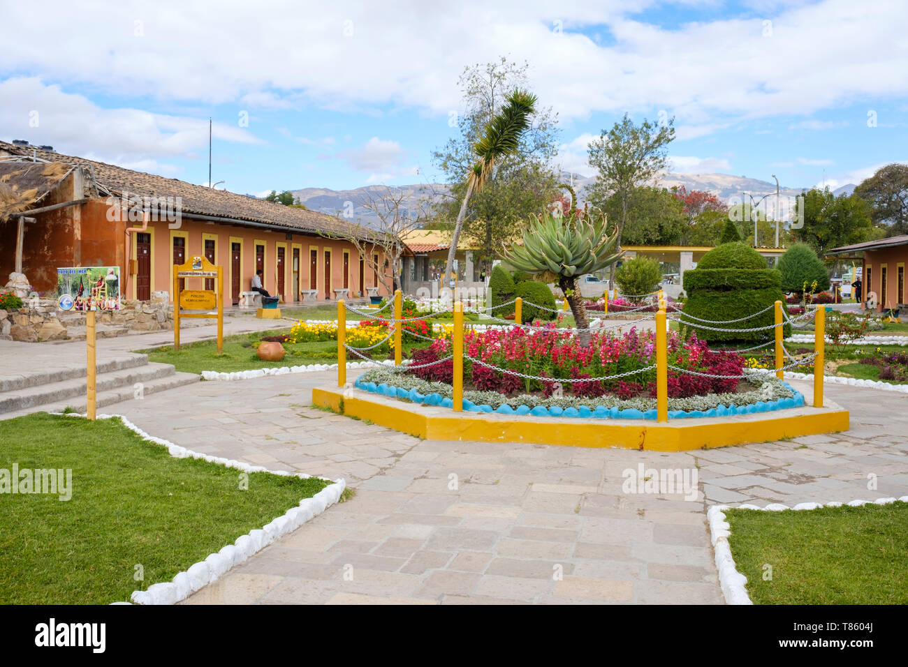 Building for private pools and showers at Los Baños del Inca thermal ...