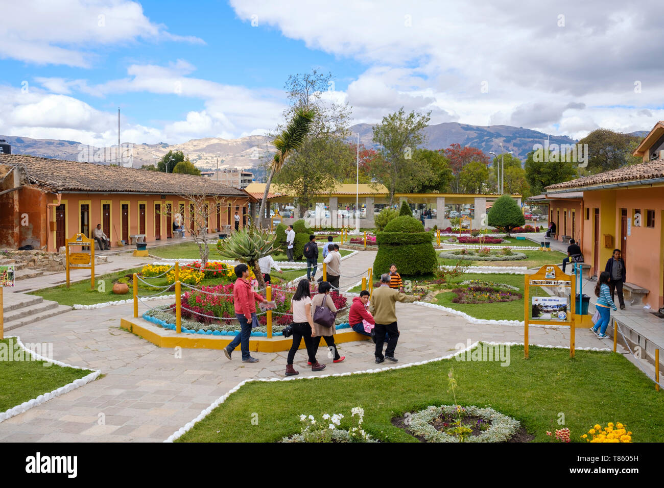 Building for private pools and showers at Los Baños del Inca thermal ...