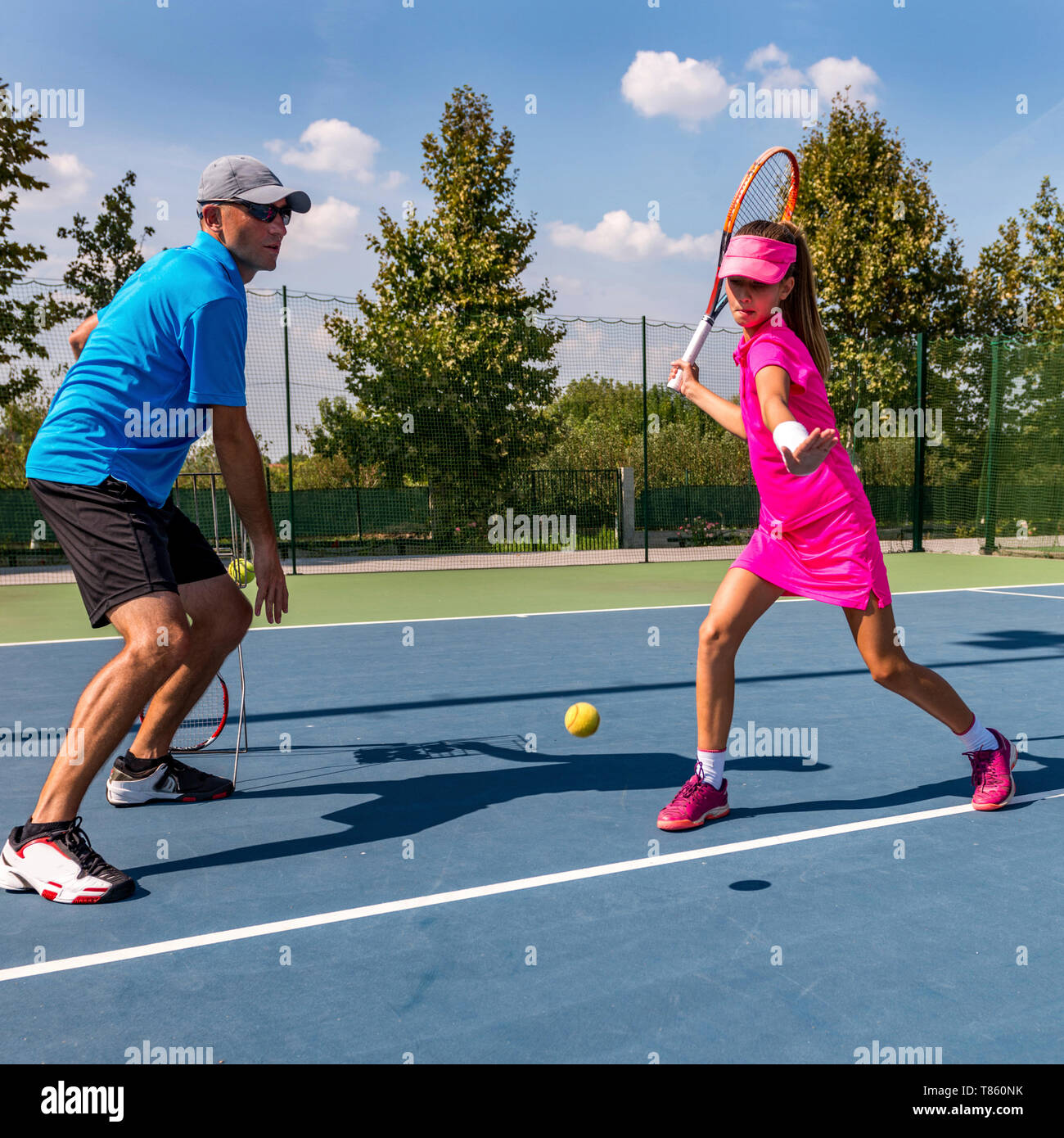 Tennis practise hi-res stock photography and images - Alamy