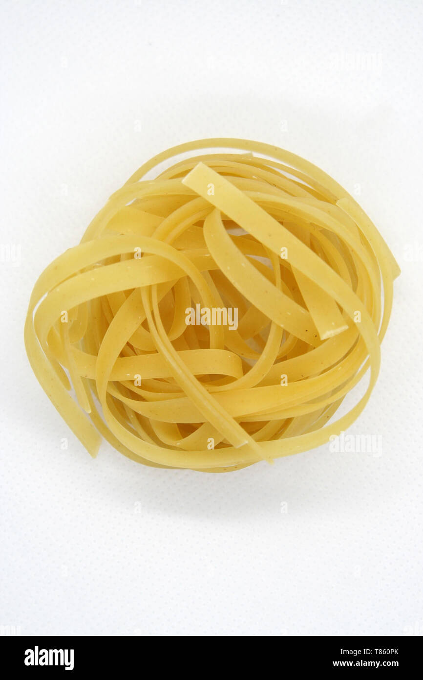 Uncooked tagliatelle hi-res stock photography and images - Alamy