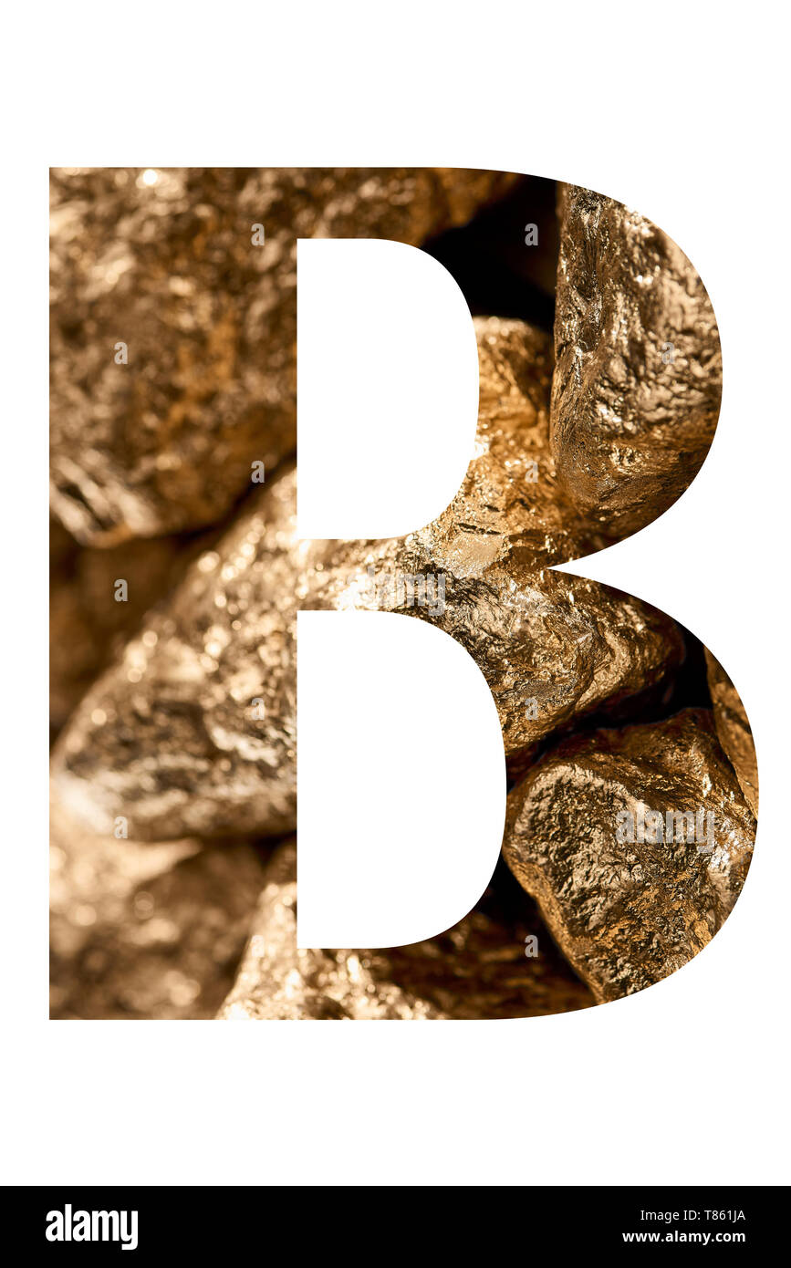 Metallic letter b hi-res stock photography and images - Alamy