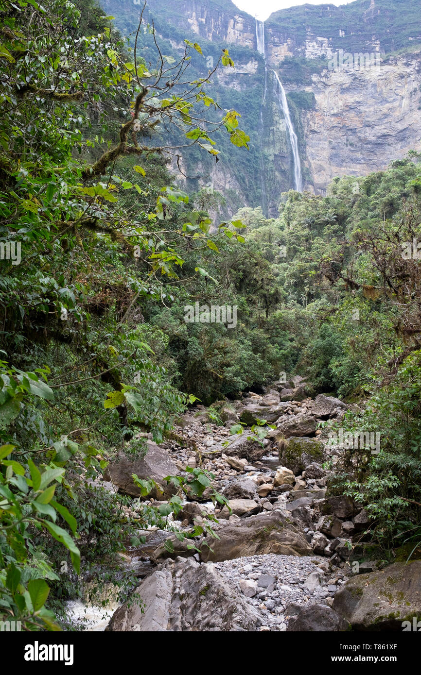 Gocta Waterfall is a stunning waterfall 771 metres (2,530 ft) high on ...