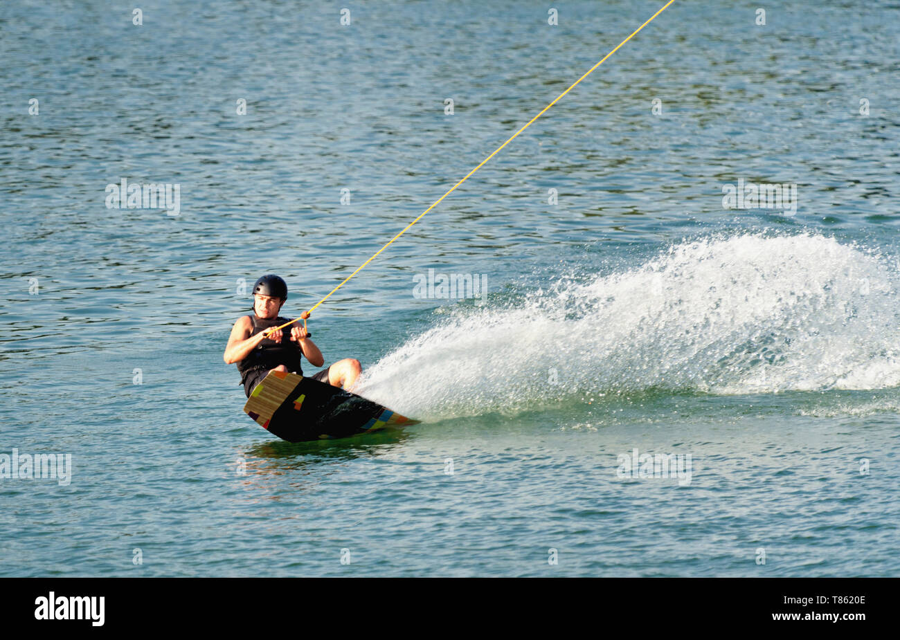 Man wakeboarding hi-res stock photography and images - Alamy