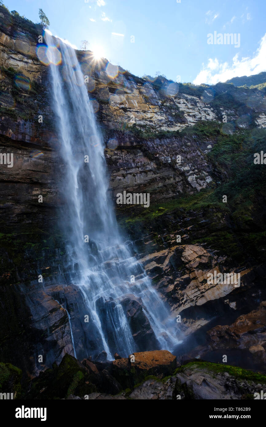 Gocta Waterfall is a stunning waterfall 771 metres (2,530 ft) high on ...