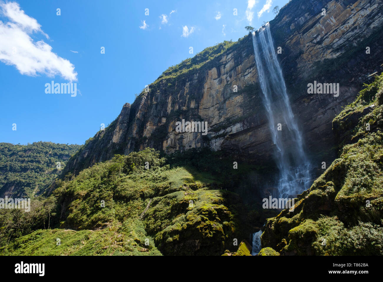 Gocta Waterfall is a stunning waterfall 771 metres (2,530 ft) high on ...