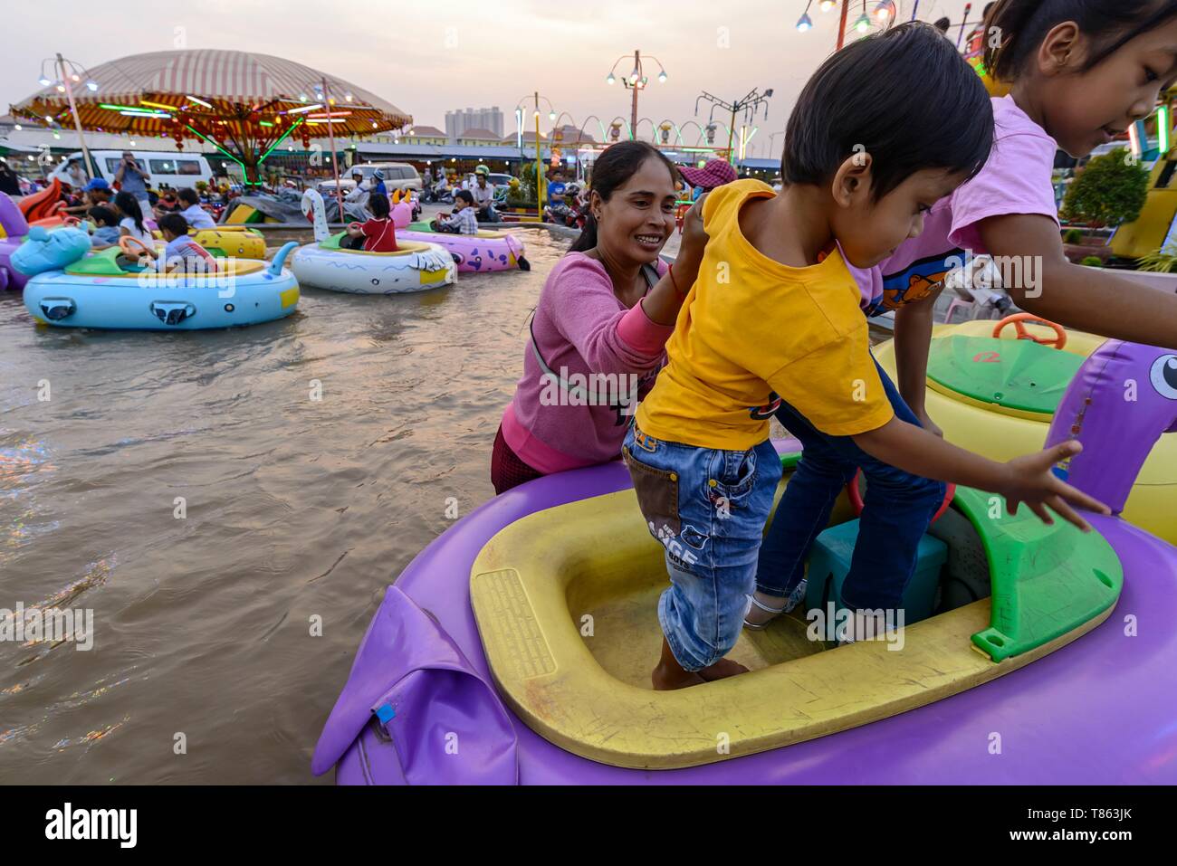 Cambodia, Phnom Penh, amusement park Stock Photo - Alamy