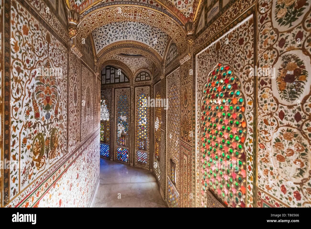 India, Rajasthan, Bikaner, Junagarh Fort built in the 16th century ...