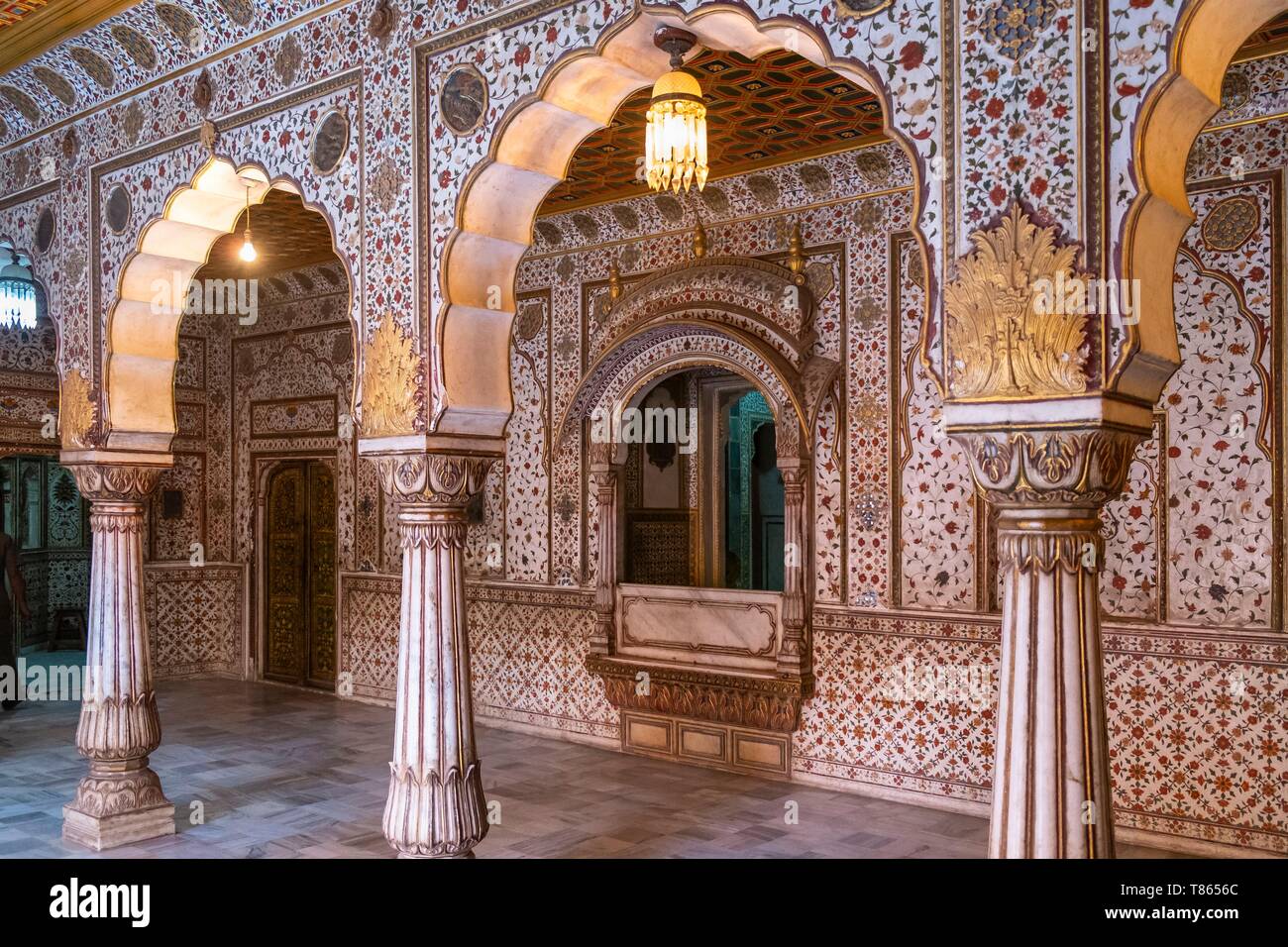 India, Rajasthan, Bikaner, Junagarh Fort built in the 16th century ...