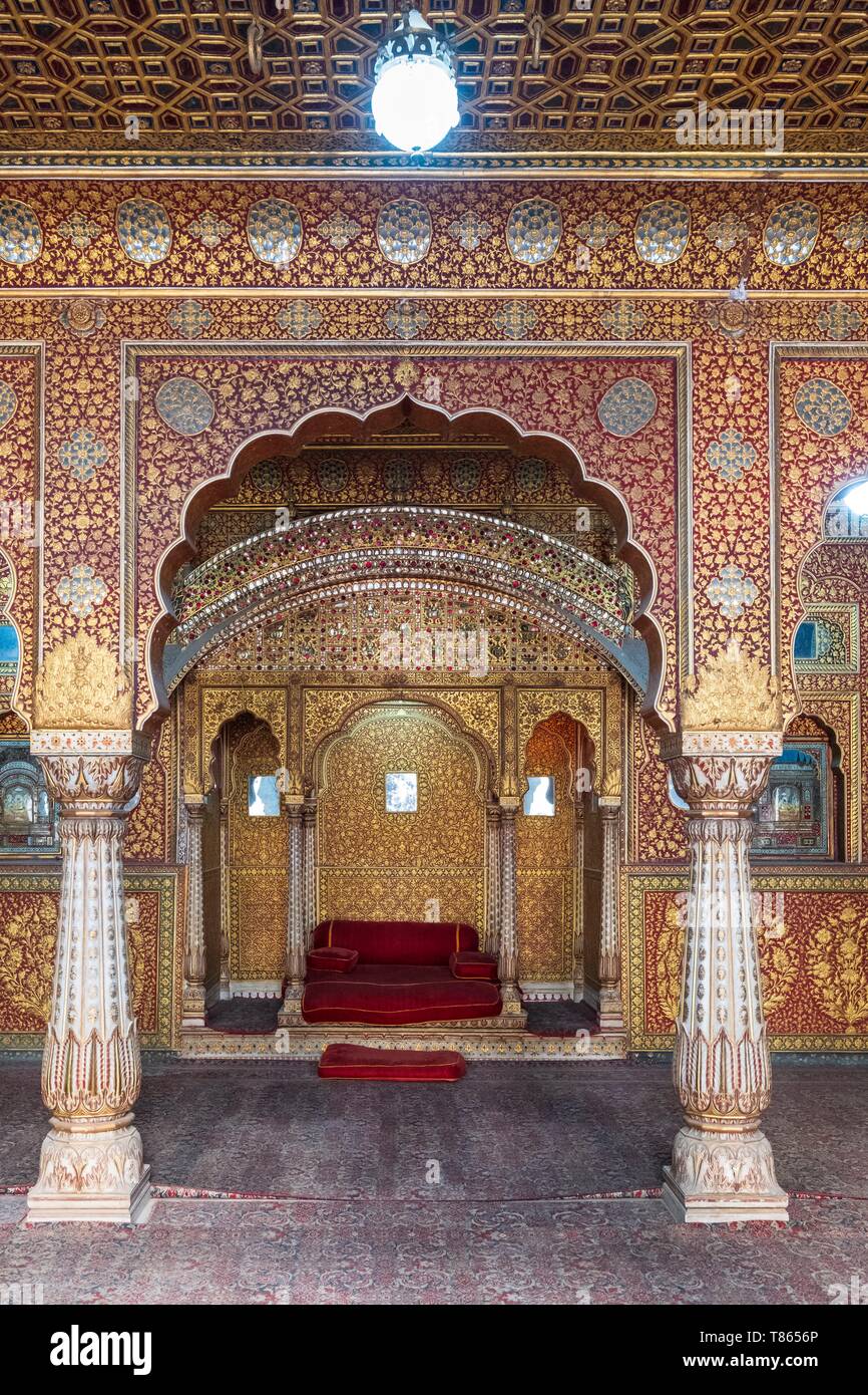 India, Rajasthan, Bikaner, Junagarh Fort built in the 16th century ...
