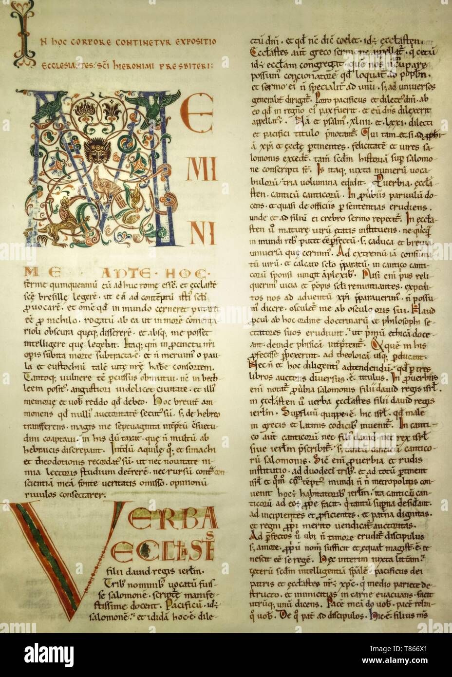 France, Yonne, Pontigny, the Cistercian abbey of Pontigny, Calligraphy ...