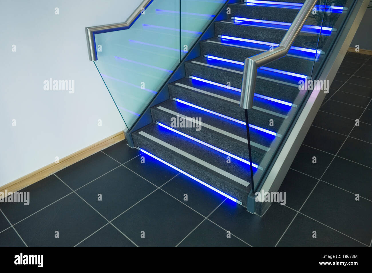 Modern Office Staircase Stock Photo - Alamy