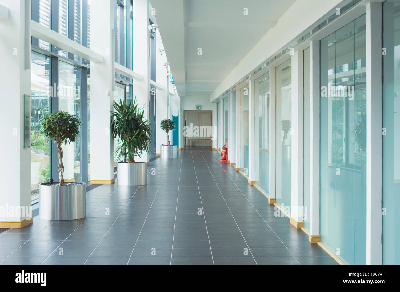 Modern sleek office corridor business hi-res stock photography and ...