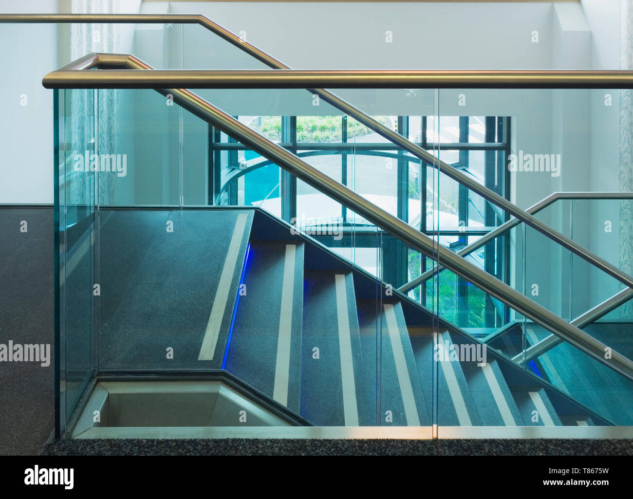 Modern Office Staircase Stock Photo - Alamy