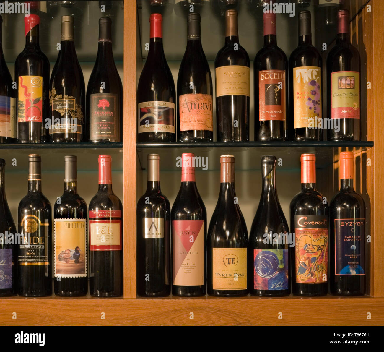 Shelves of Alcohol Stock Photo - Alamy