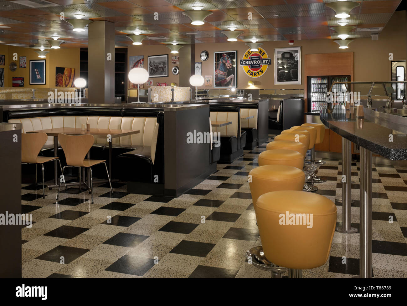 1940s diner counter hi-res stock photography and images - Alamy