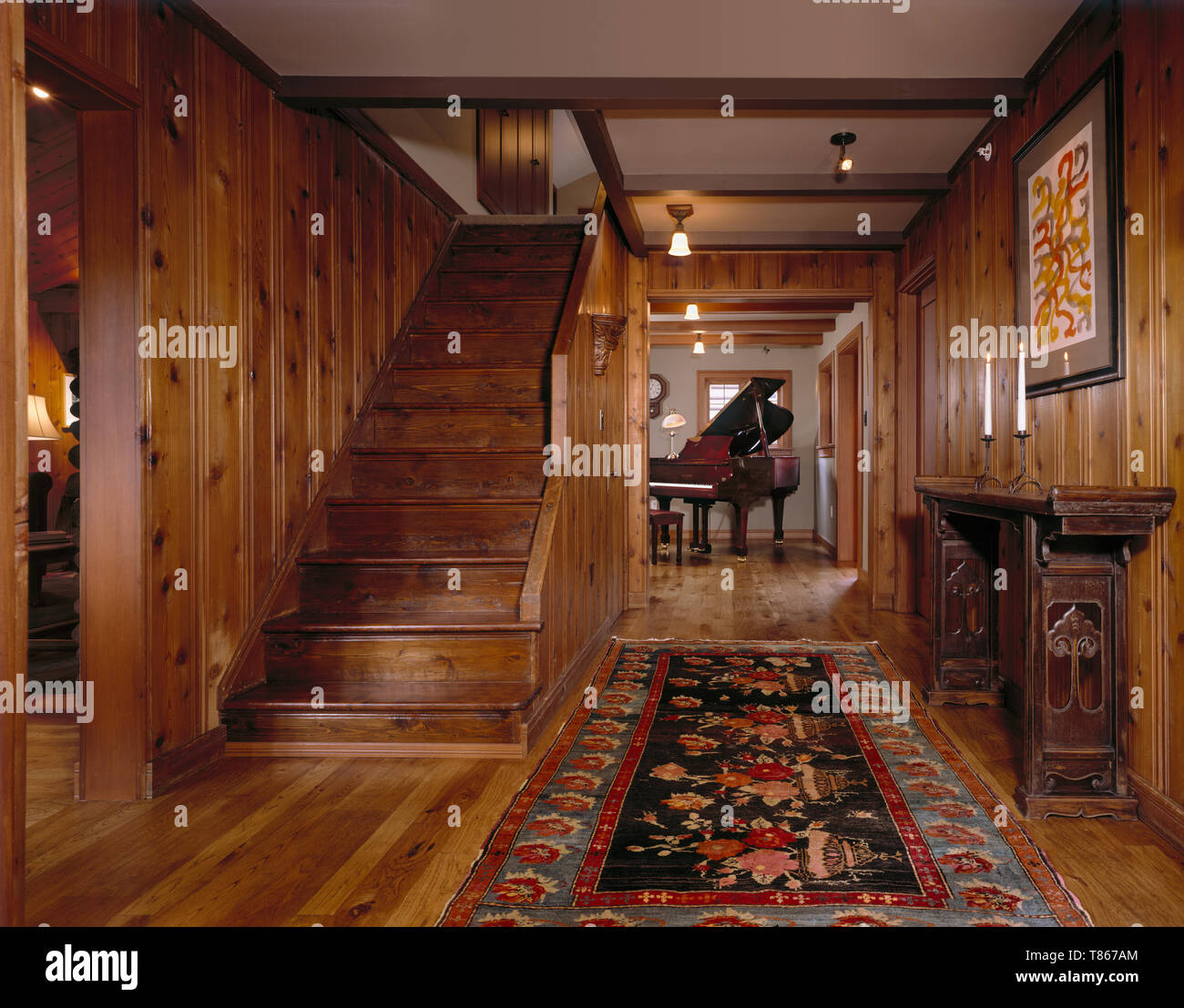 Wealthy home stairs hi-res stock photography and images - Alamy