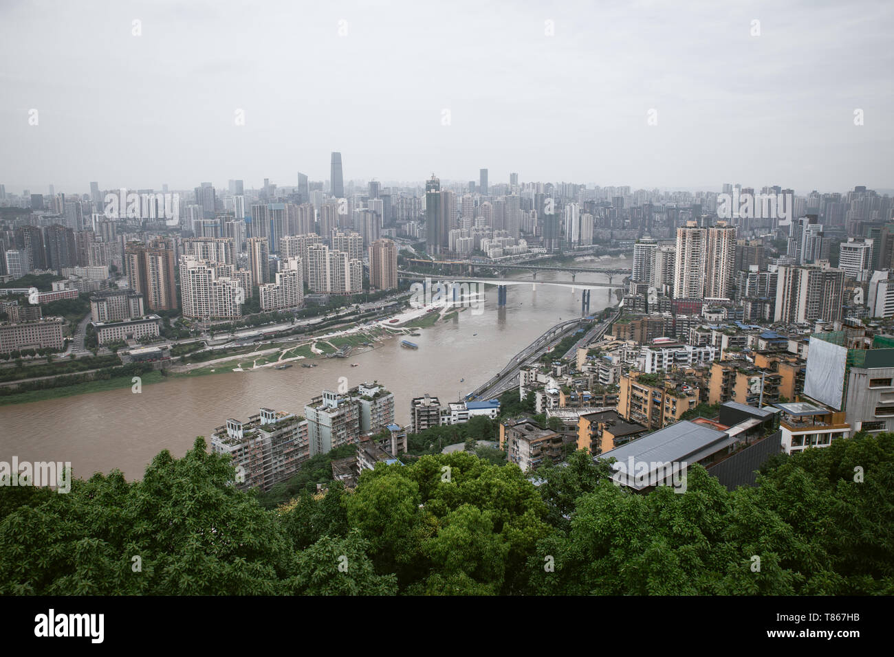Aerial view chongqing city skyscraper hi-res stock photography and ...