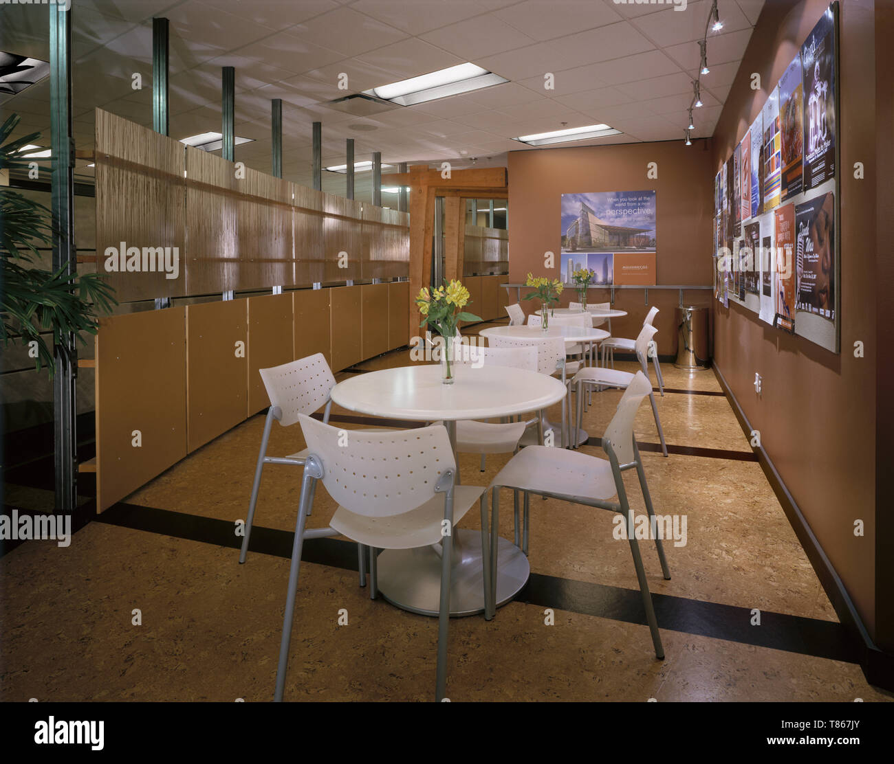 Contemporary Office Break Area Stock Photo - Alamy